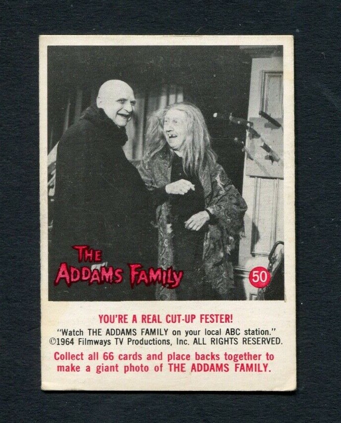 1964 The Addams Family TV Show Donruss Trading Card #37 Uncle Fester ...