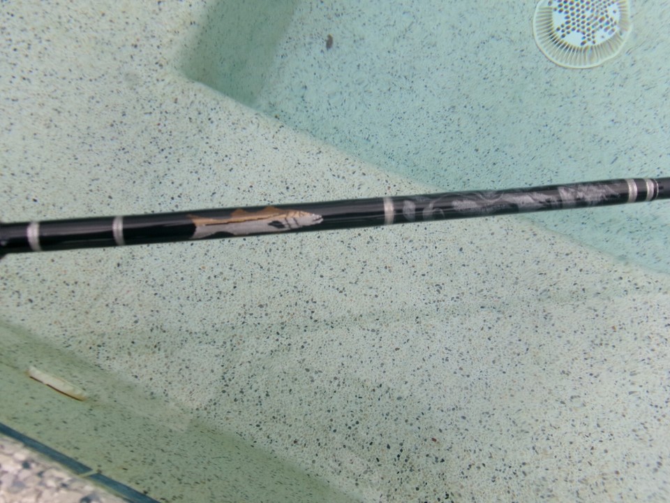 New, custom built, 7'6" 10-20 lb. spinning rod w/hand woven Snook | eBay