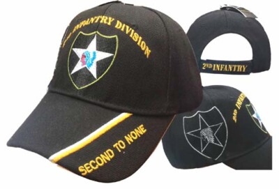 U.S. Army 2nd Second Infantry Division Black "Second to None" Shadow ...
