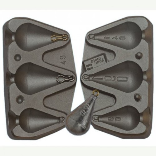 Mould for Arsley Bomb Weights , Aluminium excellent style, 90,140 ...