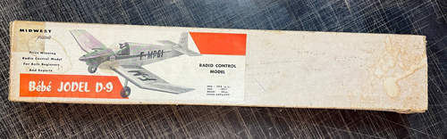 VINTAGE MIDWEST BEBE JODEL D-9 RC MODEL AIRPLANE KIT #1451 "SEE ...
