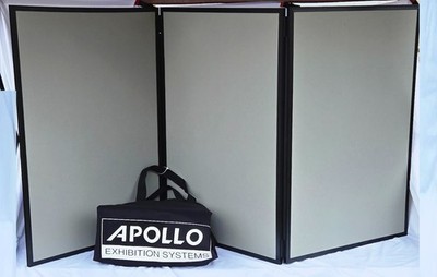 Apollo Quartet 3 Panel Display Presentation Board 72" x 36" Two-Sided ...