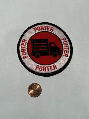 Porter Truck Transportation Vintage Patch Company Moving Advertising ...
