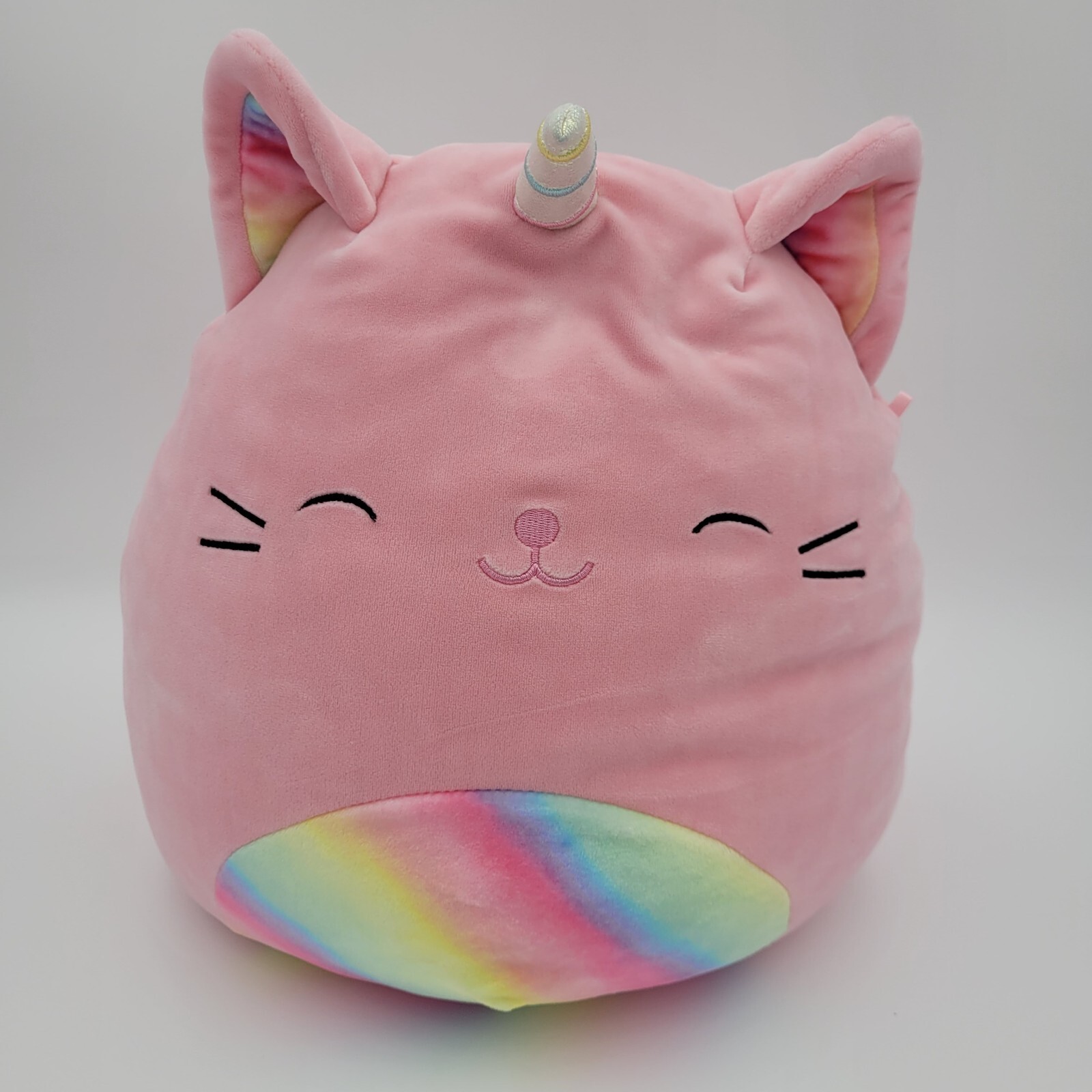 Squishmallows Sabrina The Pink Rainbow Caticorn Hard to Find 12 " Plush ...