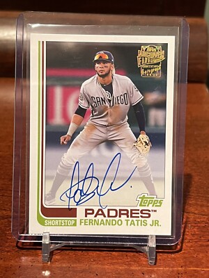 2020 Topps Archives Fan Favorites Premium Auto FERNANDO TATIS JR ...
