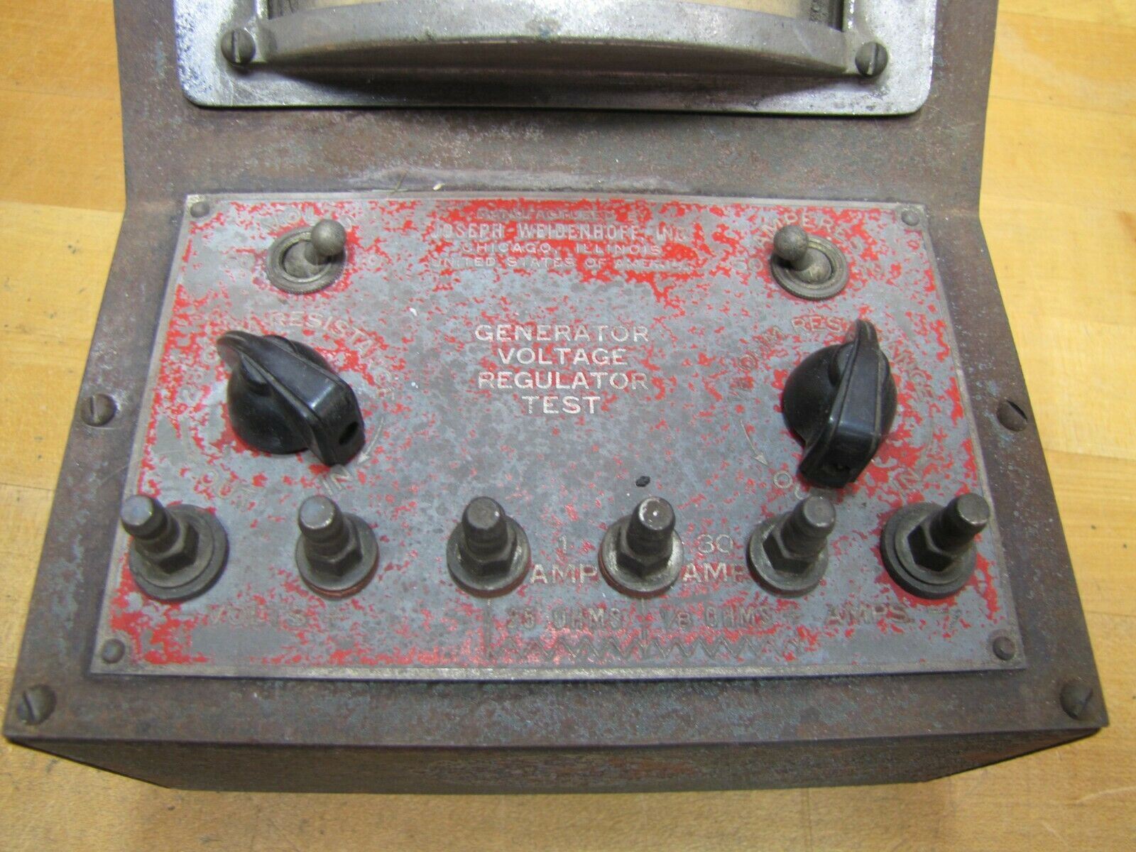 WEIDENHOFF OLD GENERATOR VOLTAGE REGULATOR REPAIR SHOP EQUIPMENT ...