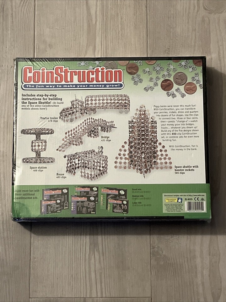 COINSTRUCTION Coin Construction Set 600pc SPACE SHUTTLE Tractor Trailer ...