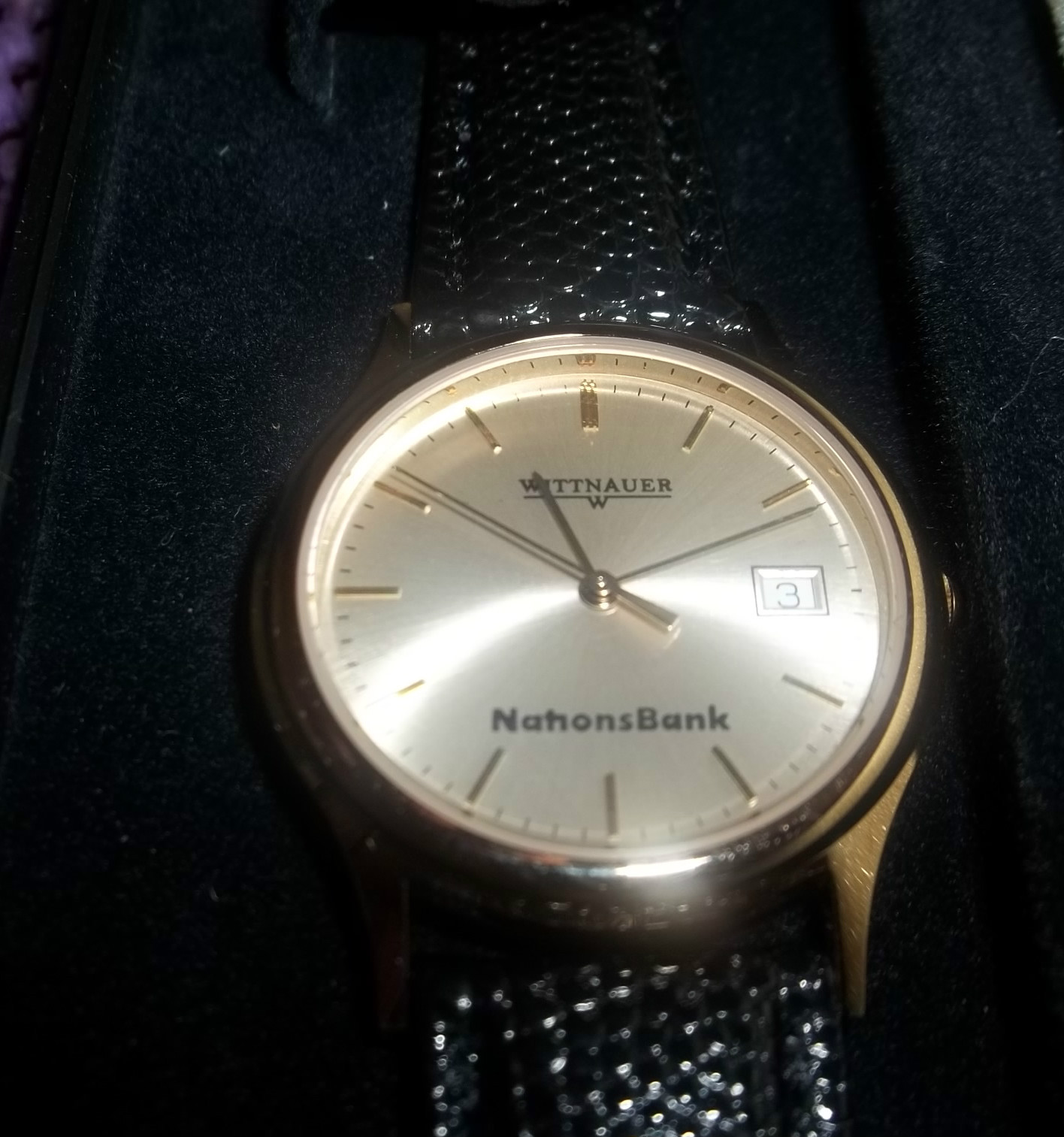 VINTAGE WITTENAUER WATCH NEW IN BOX WITH TAGS LEATHER WITTENAUER BANG ...