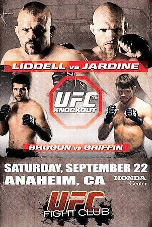 UFC 76 - Knockout: Liddell vs. Jardine/ Shogun vs. Griffin (DVD, 2008 ...