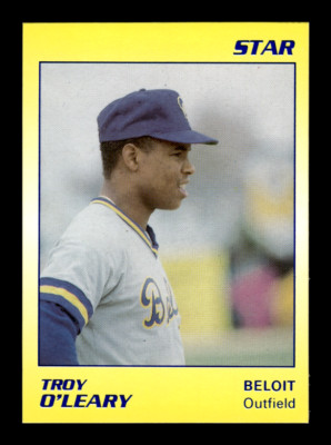 1989 Star # 6 Troy O'Leary Card (ML) Beloit Brewers Milwaukee Brewers ...