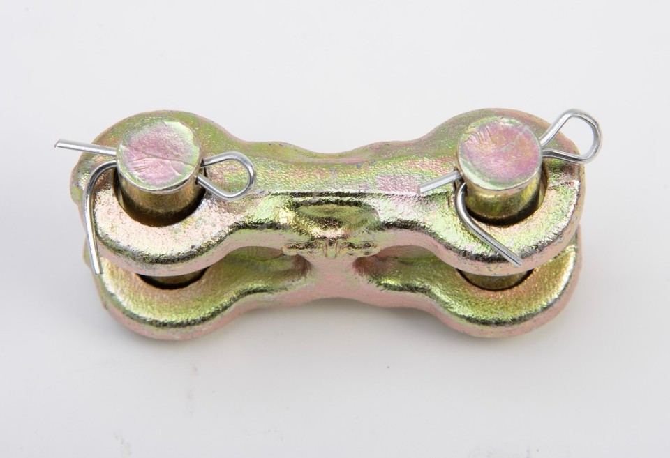 Twin Clevis Safety Chain Repair Link 3/8" Double G70 Truck Trailer 6600 ...