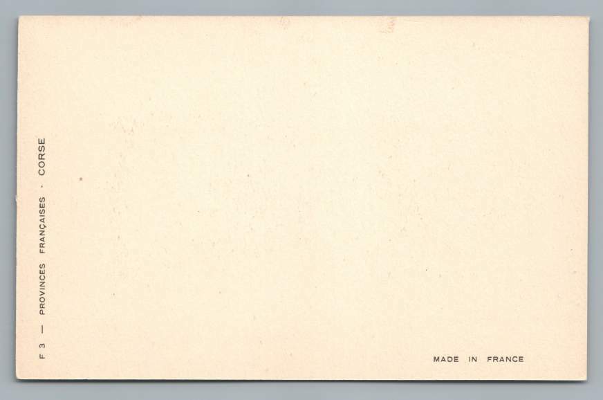 Corsican Girl~Antique Native Dress Hand Colored CPA Fille Corse ...