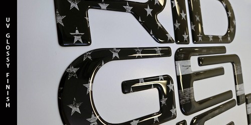 2024-2025 Honda Ridgeline Tailgate Raised Letters fits | Glossy Rustic ...