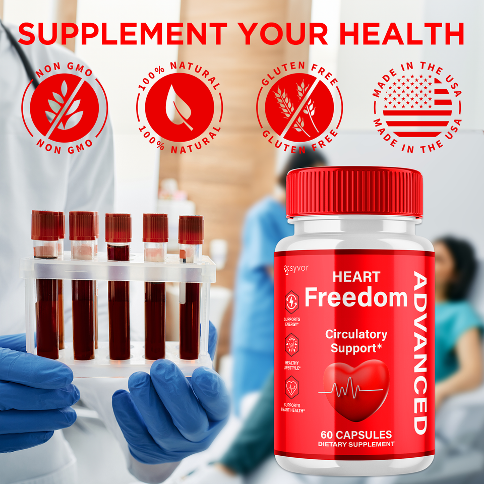 (2 Pack) Heart Freedom Blood Support Advanced Glycogen Supplement 120 ...