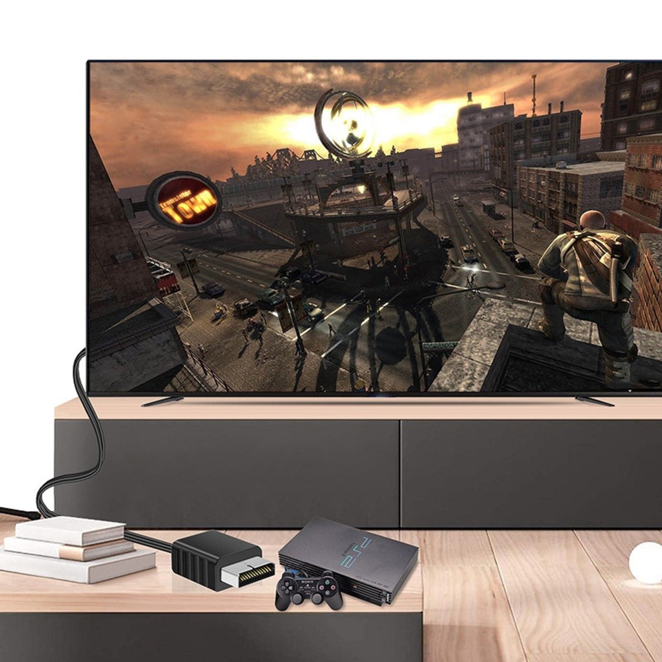 Audio Video 1080P Converter Cable For PS1/For PS2 to HDMI Adapter Game ...