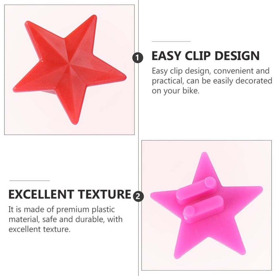 72pcs Assorted Colors Bike Wheel Spokes Beads Clips Beads Decorations ...