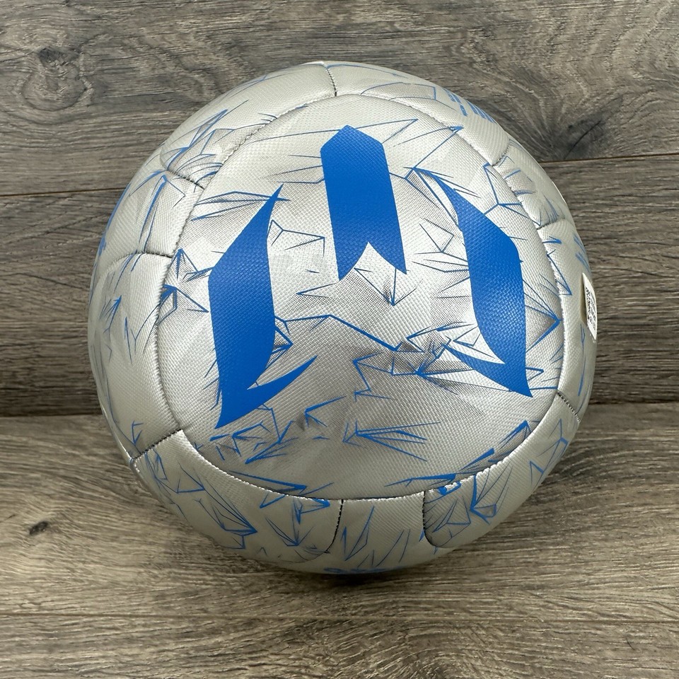Adidas Messi Q3 Size 5 Soccer Ball Gray Blue AP0405 | eBay