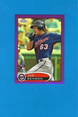 2012 Topps Chrome Retail Purple Refractor Joe Benson #158 Rookie RC ...