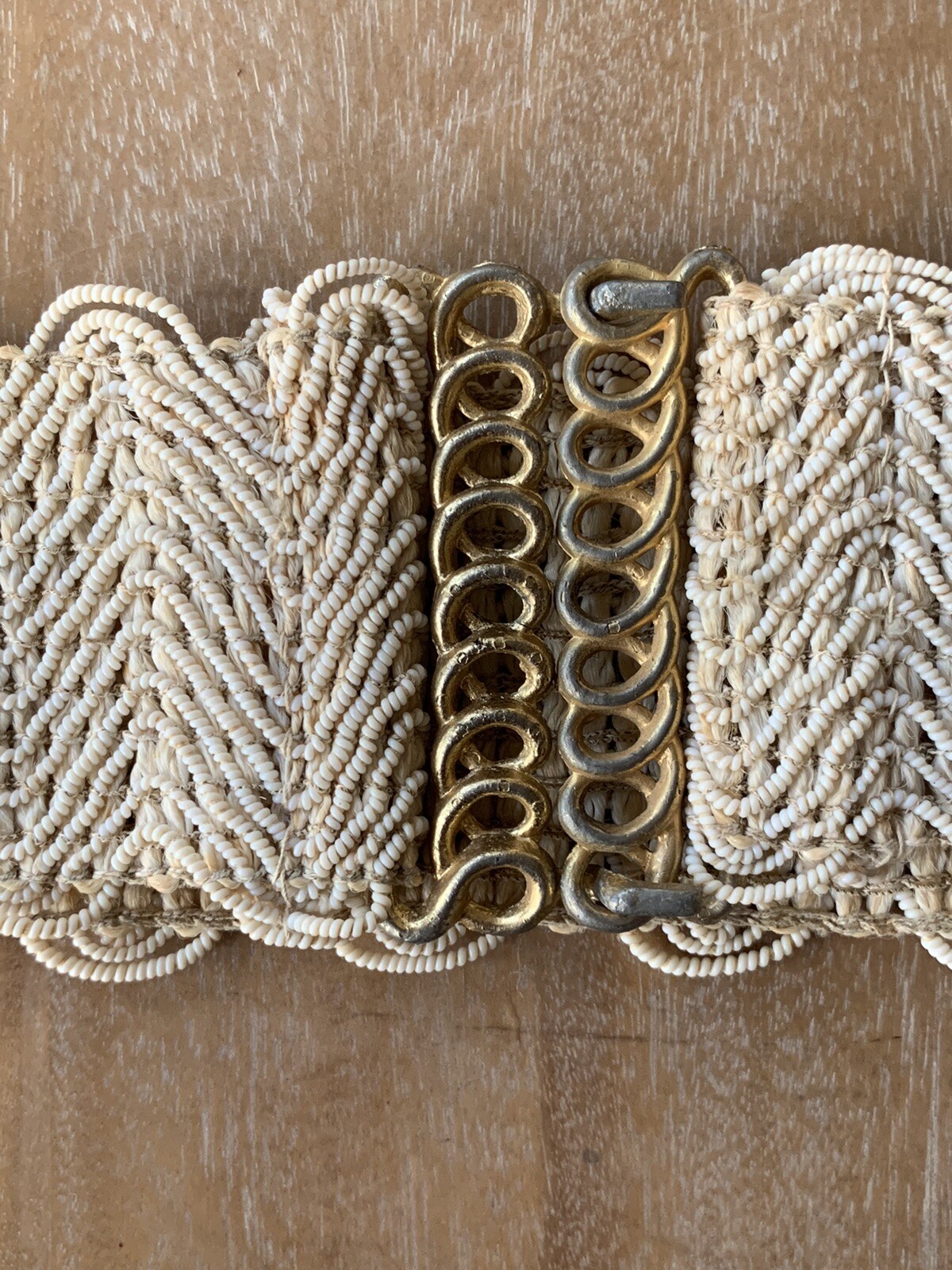 Womens Vintage Interlocking Metal Belt Buckle - Gem