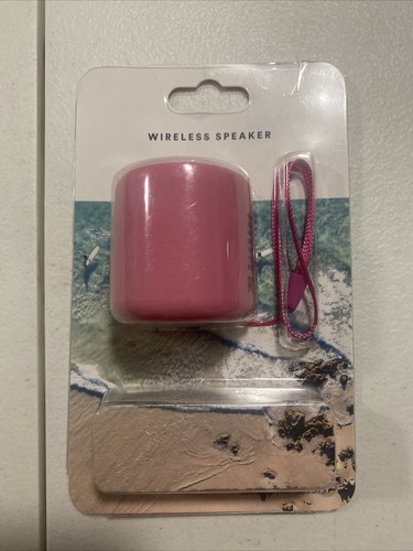 RUBI Fun Pink Wireless Speaker 4.8cm Plus Charging Cable & Carry Strap ...