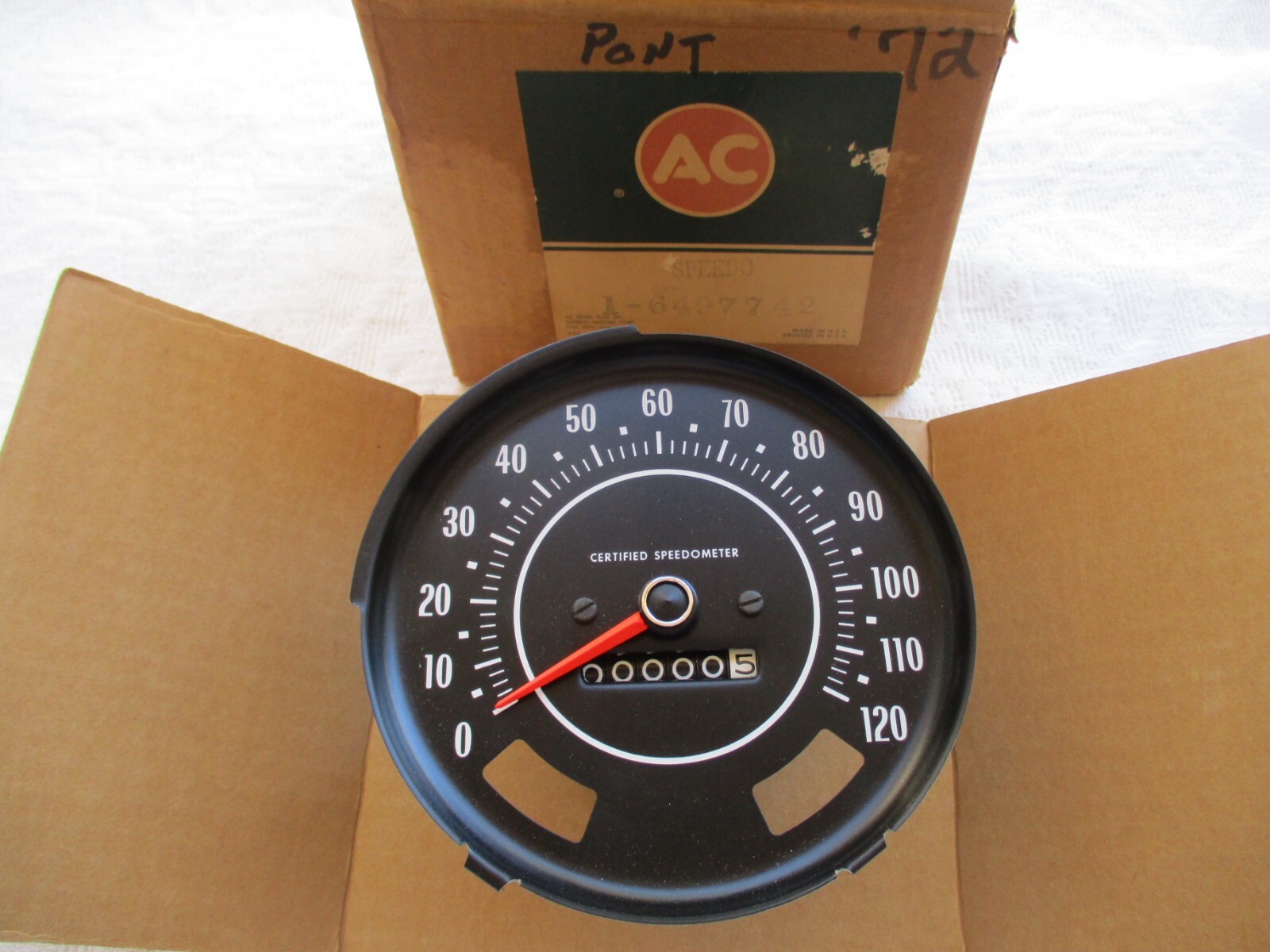 NOS 72 73 74 75 Pontiac Catalina Bonneville Grandville SPEEDO ...