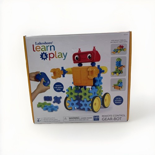Lakeshore Remote Control Gear-Bot 149 Pieces Easy Snap Set NEW SEALED ...