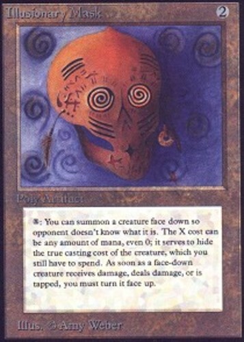 [1x] Illusionary Mask Heavy Play, English Unlimited Edition MTG Magic ...