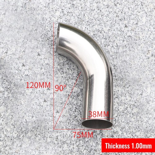 304 Stainless Steel Thick Wall Exhaust Elbow 32/38/51MM Outer Diameter ...