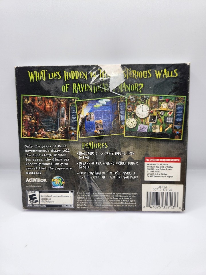 Mystery Case Files: Return to Ravenhearst - PC - Video Game 47875357433 ...
