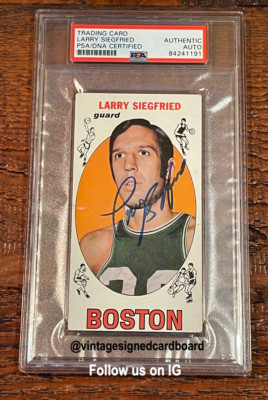 1969 Topps Larry Siegfried #59 Signed Auto (d. 2010) - PSA/DNA SUPER ...