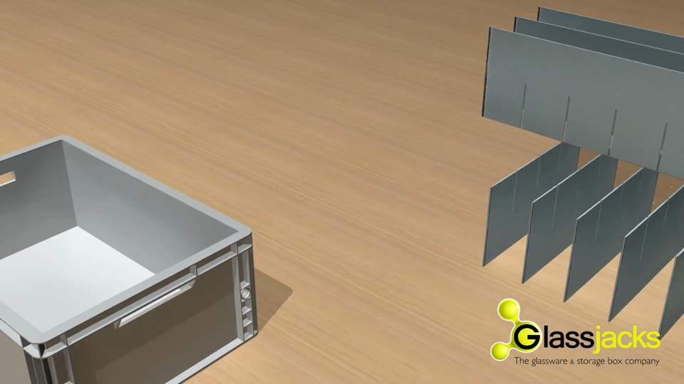 Beer Pint Glass Storage Crate Container - Euro Crate - 15 Cells - 2 ...