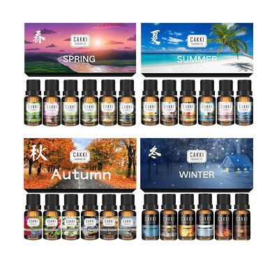 Seasons Collection Essential Oils Sets Bundle, Spring & Summer & Autumn ...