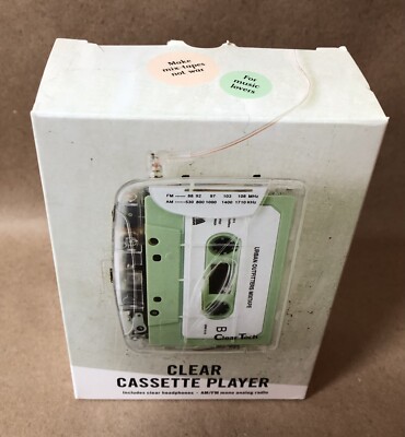 Urban Outfitters Clear Tech Clear Cassette Player | eBay