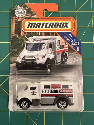 2019 MATCHBOX MBX ARMORED TRUCK MBX SERVICE 16/20 BANK AND DEPOSITORY ...