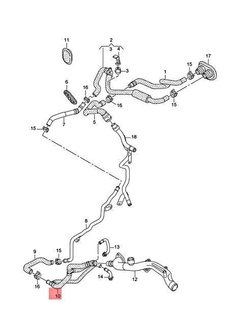 Genuine AUDI A8 S8 quattro 4HC 4HL Coolant Hose 4H0819337F | eBay