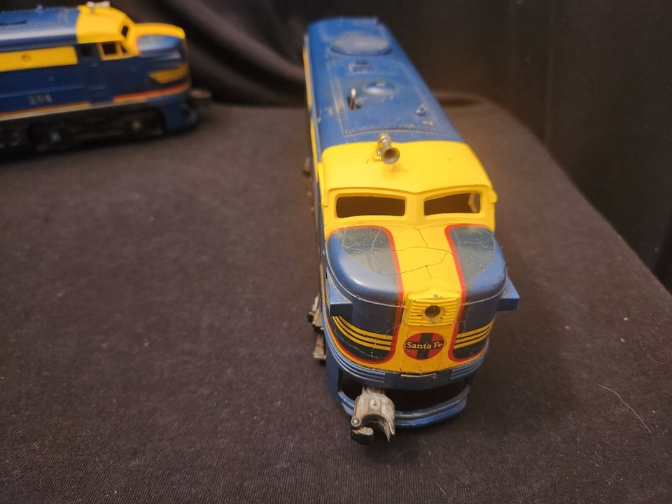 Sante Fe 204 Powered Engine And Dummy Engine Blt 8-57 RARE 1957 From ...