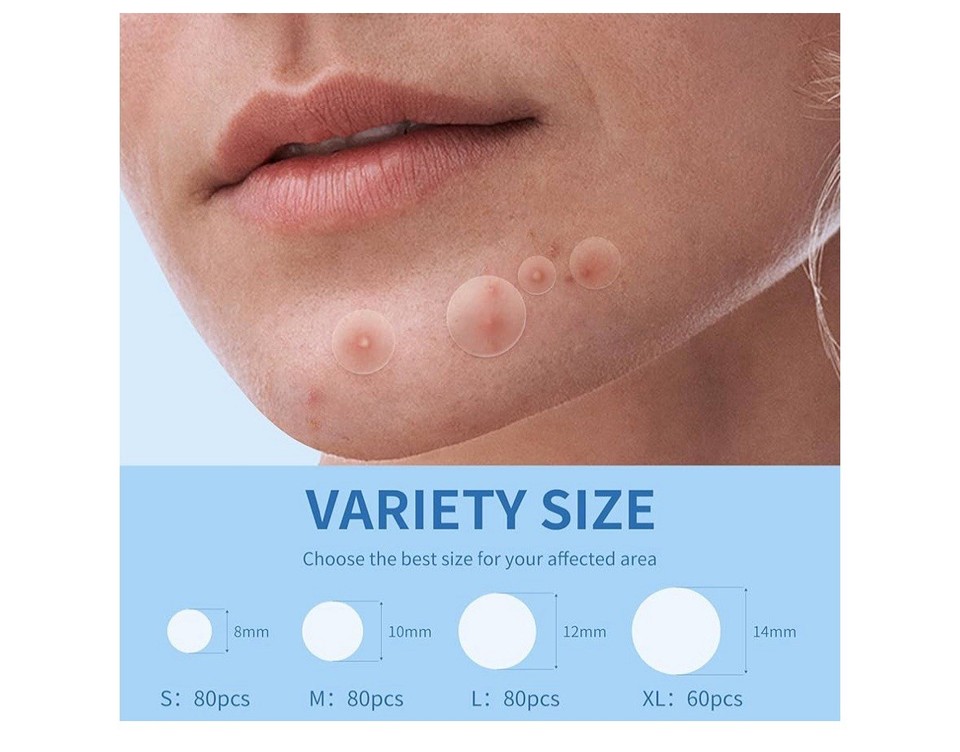 Pimple Patches for Face, 4 Size 300 Counts Acne Patches | eBay
