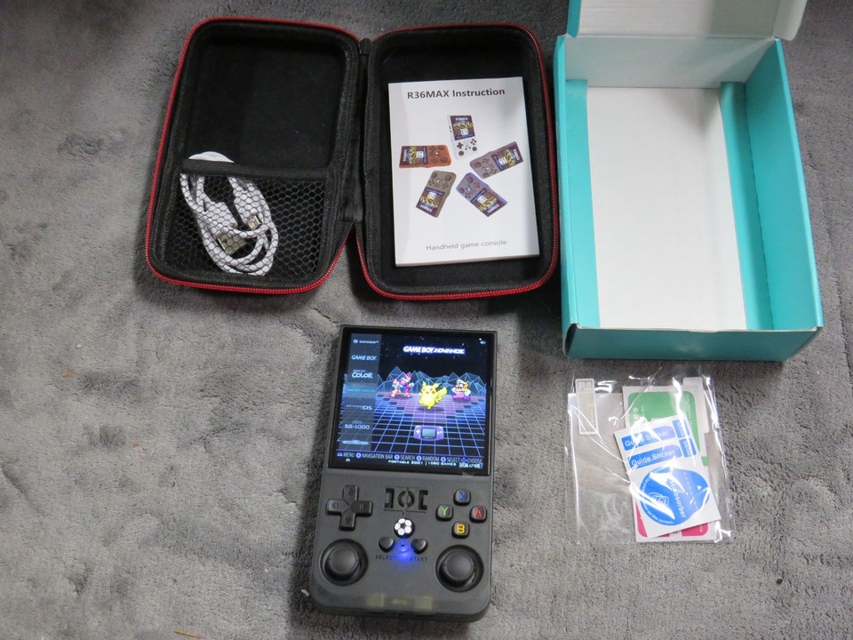 R36MAX Retro OPEN SOURCE Handheld Game Console with 64GB. Built-in ...