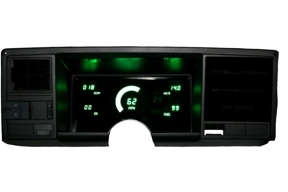 1988-1991 Chevy Truck Digital Gauge Panel BLUE LED Intellitronix DP6005 ...