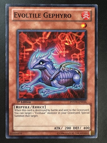 Evoltile Gephyro PHSW-EN016 Yu-Gi-Oh! Card Light Play 1st Edition | eBay