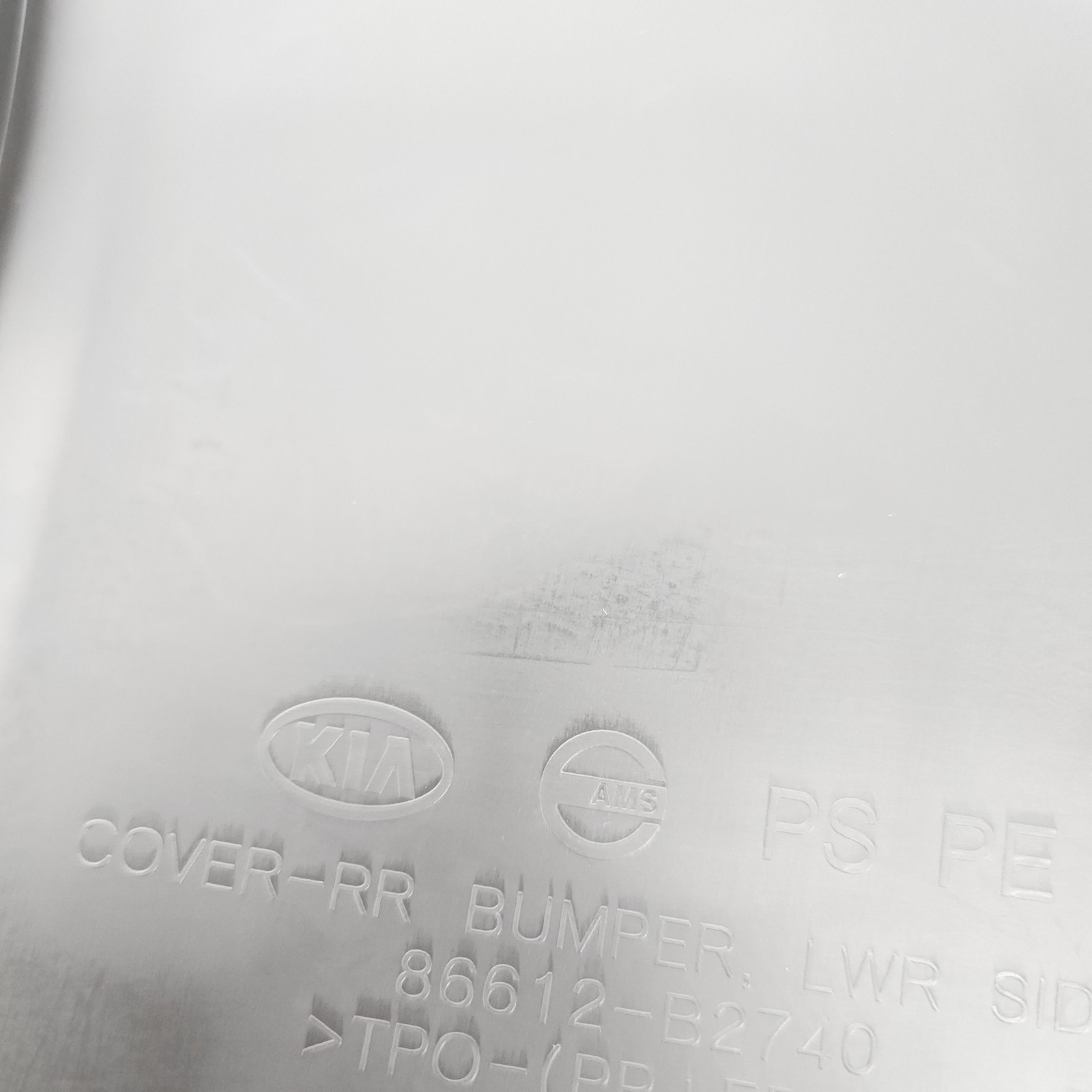 Genuine OEM Kia 86612 B2740 Driver LH Rear Bumper Side Panel 2017-2019 ...