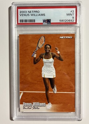Venus Williams Rookie Card PSA 9 Rct 2003 Netpro #2 United States | eBay