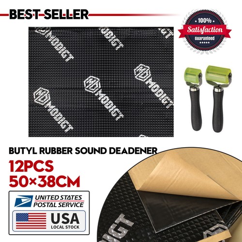 50x38cm Butyl Sound Deadener Car Heat Insulation Noise Reduce Mat For ...