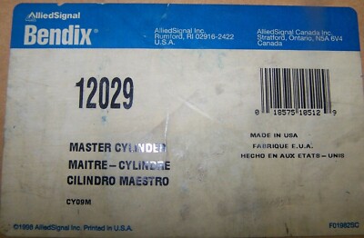 Bendix 12029 New Brake Master Cylinder fit G30 P20 P30 G3500 P25 P2500 ...