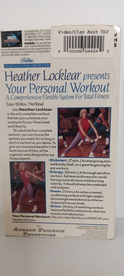 Heather Locklear Your Personal Workout 1990 Fitness VHS Exercise Tape ...