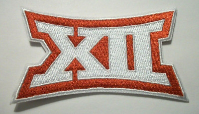 Big XII 12 Conference~B12~Embroidered PATCH~3 1/2" x 2 1/8"~Iron or Sew ...