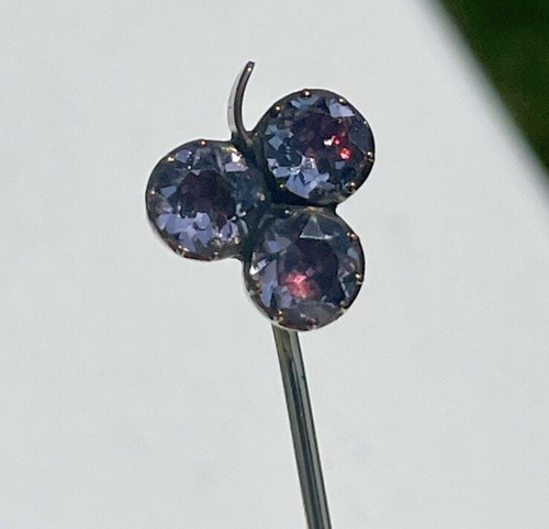 ANTIQUE AMETHYST TREFOIL STICK PIN - GEORGIAN FOIL BACKED | eBay