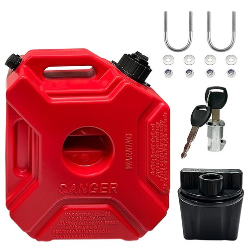 5L Gas Fuel Tank Gas Can Oil Storage Can For ATV UTV Gokart Motorcycle ...
