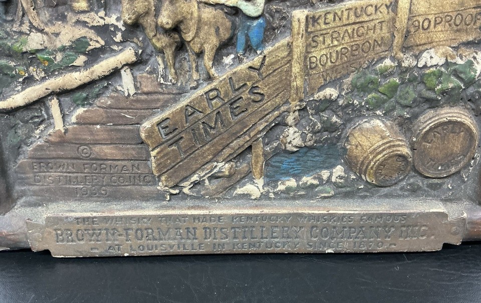 Replica Plaque Early Times Distillery Louisville Kentucky Bourbon ...