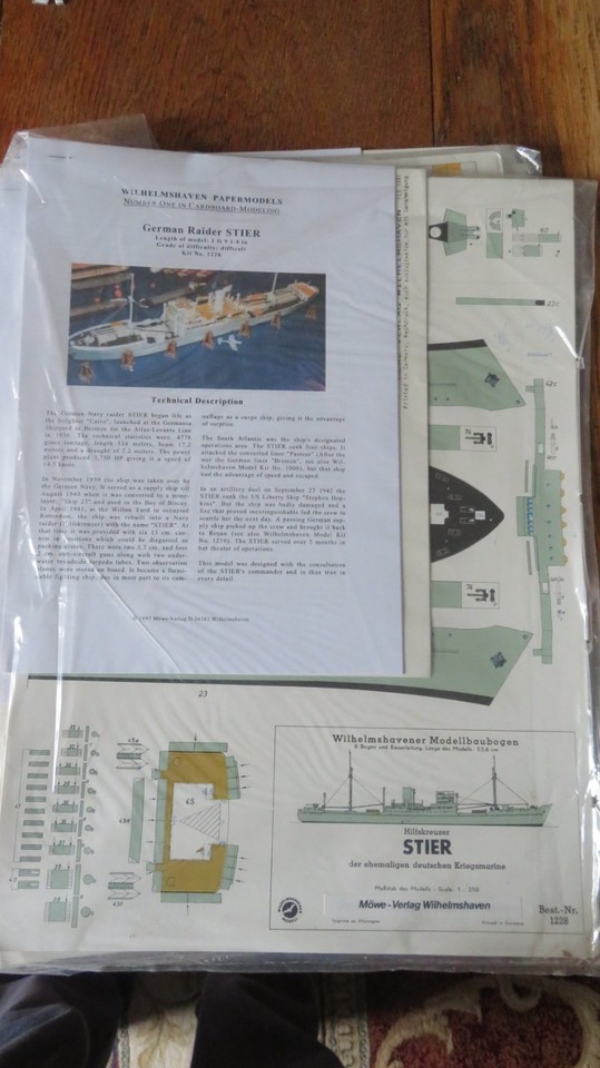 ship card model kit - 5 models in total | eBay UK